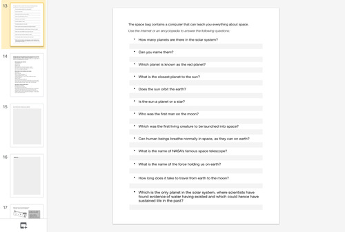 The Space Age Bag: Creative Writing DIGITAL GOOGLE CLASSROOM Resource ...