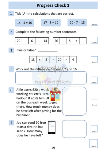 Functional Skills Maths - Entry Level 1 - Subtraction | Teaching Resources