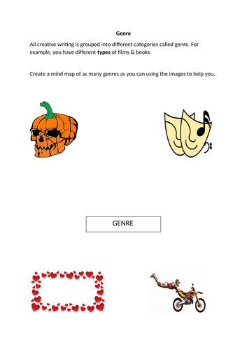 Genre Introduction Worksheet | Teaching Resources