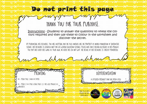 Ecology Colour by Numbers | Teaching Resources