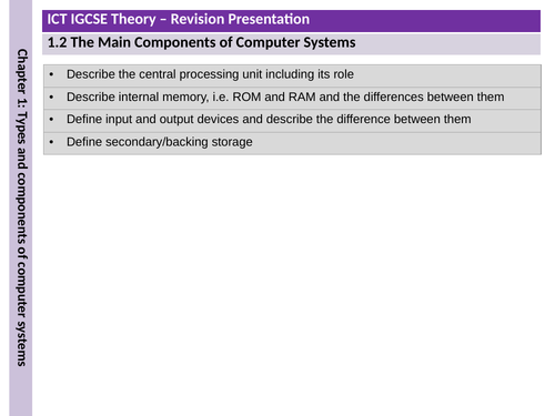 ICT for year 10/11 Chapter 1 - Types and Components of Computer Systems ...