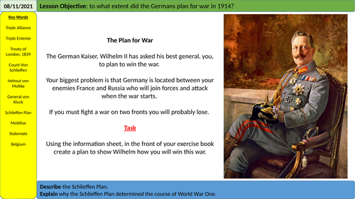 The Schlieffen Plan | Teaching Resources