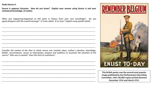 Propaganda during the First World War | Teaching Resources