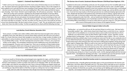 The Christmas Truce of World War One | Teaching Resources