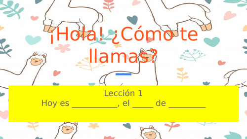 Los saludos- Introduction of the Spanish greetings (distance learning ...