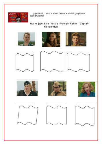 Jojo Rabbit Film studies Eduqas board updated March 2024 | Teaching ...