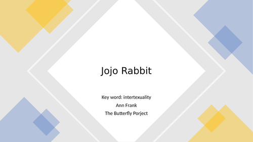 Jojo Rabbit Film studies Eduqas board updated March 2024 | Teaching ...