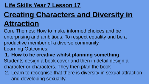 Year 7 Life Skills Lessons | Teaching Resources