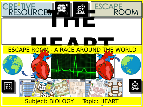 Science Escape Room - Heart | Teaching Resources