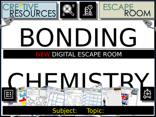 Science escape Room - Bonding | Teaching Resources