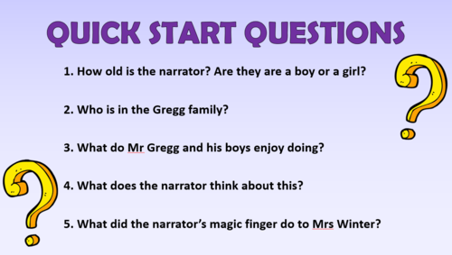 The Magic Finger - Whole Class Reading Session! | Teaching Resources