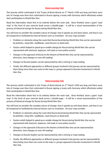 The Eastern Front during World War One | Teaching Resources