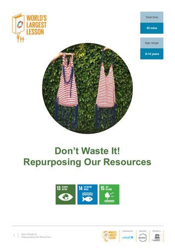 Don't Waste It | Teaching Resources