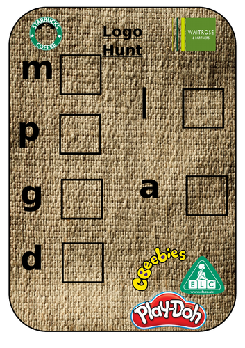 Logo hunt and initial sounds eyfs | Teaching Resources