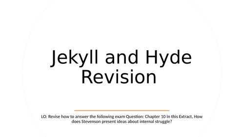 AQA GCSE Jekyll and Hyde Revision Lessons Exam Questions | Teaching ...