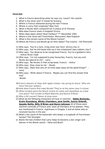 Heroes by Robert Cormier | Teaching Resources