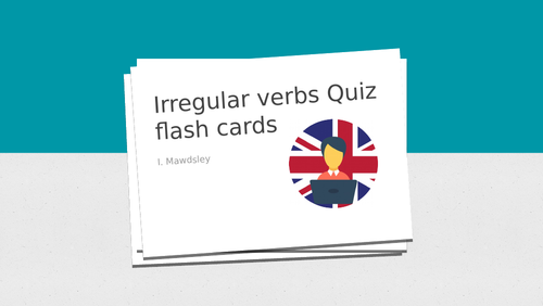 flash card irregular verbs | Teaching Resources