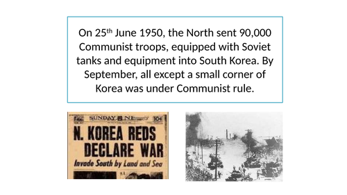 What caused the Americans to get involved in the Korean War? | Teaching ...