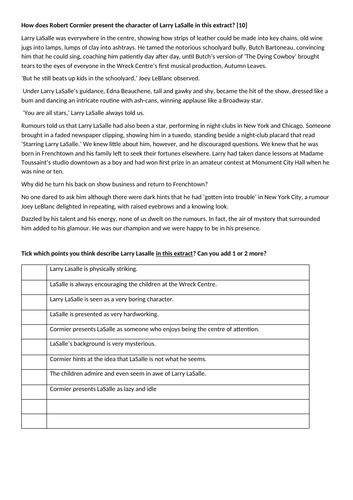 Heroes by Robert Cormier Chapters 4-6 (3 lessons) | Teaching Resources