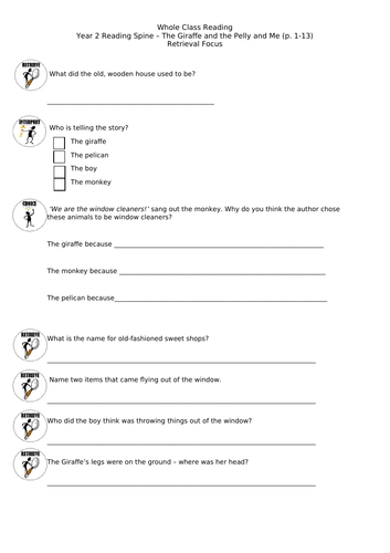 YEAR 2 READING SPINE RICs | Teaching Resources