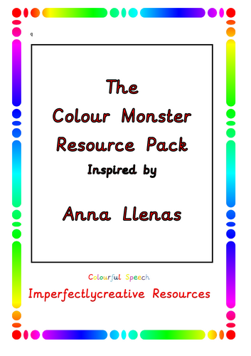 Updated Colour Monster, Poems, Word mats, Worksheets, Pictogram ...