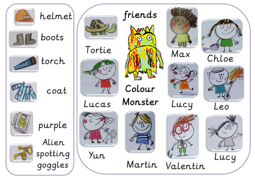Updated Colour Monster, Poems, Word mats, Worksheets, Pictogram ...