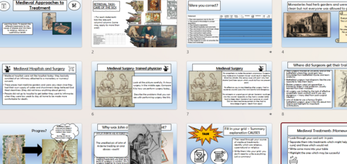Edexcel GCSE Medieval Medicine 1250-1500 | Teaching Resources