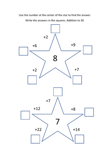 Math Star add and subtract | Teaching Resources