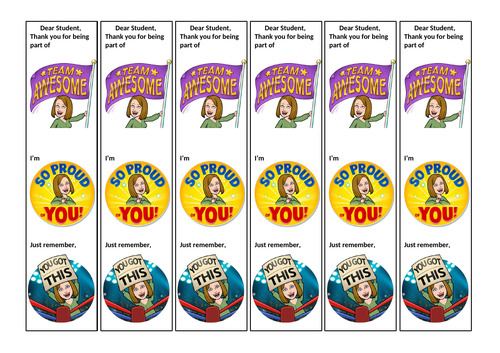 Bookmarks - End of Year Student Gift | Teaching Resources