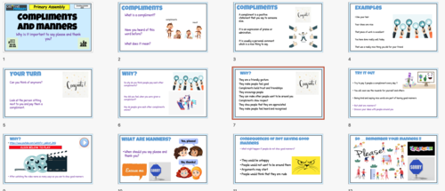 Compliments and Good Manners Assembly | Teaching Resources