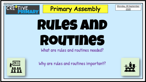 Rules and Routines Assembly | Teaching Resources