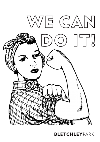 Bletchley Park VE Day Colouring | Teaching Resources