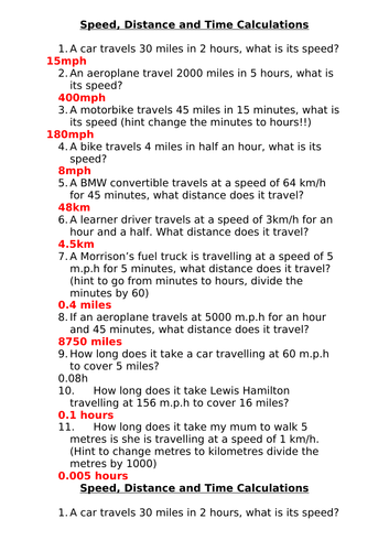 KS3 Forces and Speed Topic | Teaching Resources