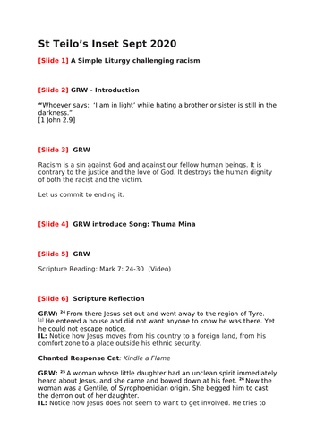 Black History Month Worship Assembly | Teaching Resources