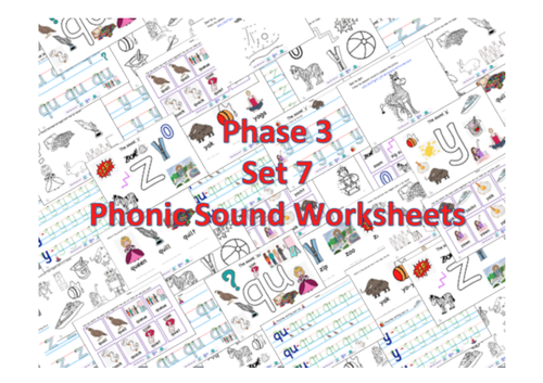 Phase 3 Set 7 Phonic Sounds Worksheets | Teaching Resources