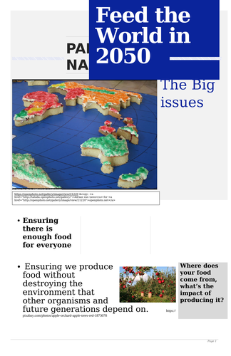 Sustainable Food Production and Climate Change | Teaching Resources