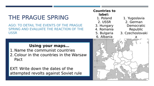 GCSE The Prague Spring | Teaching Resources