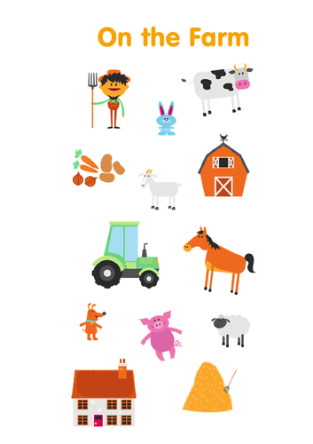 On the Farm Labelling and List Writing | Teaching Resources