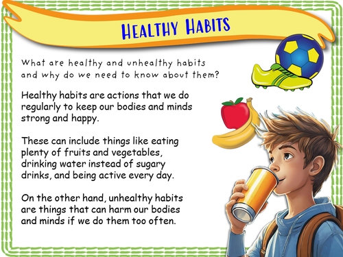 Healthy Habits PSHE | Teaching Resources