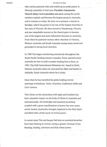 Tim Hall Tim Hall International Ministries | Teaching Resources