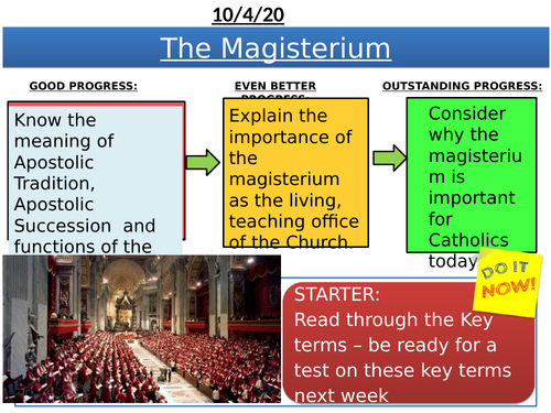The Magisterium | Teaching Resources