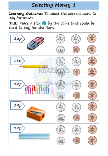 Functional Skills Maths - Entry Level 1 - Money | Teaching Resources