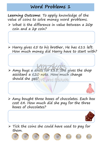 Functional Skills Maths - Entry Level 1 - Money | Teaching Resources
