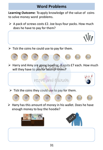 Functional Skills Maths - Entry Level 1 - Money | Teaching Resources
