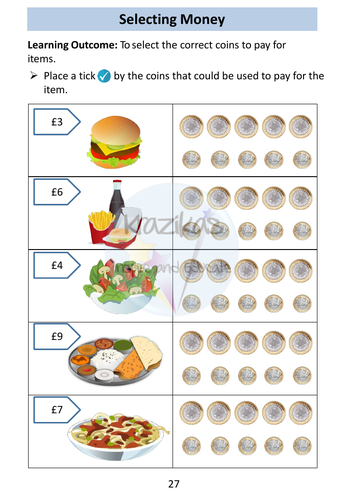 Functional Skills Maths - Entry Level 1 - Money | Teaching Resources