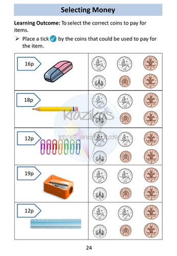 Functional Skills Maths - Entry Level 1 - Money | Teaching Resources
