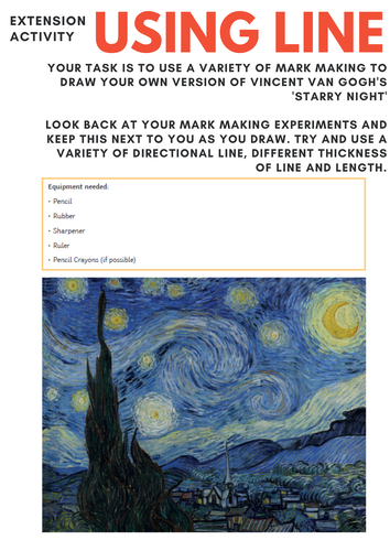 Line - Mark Making | Teaching Resources