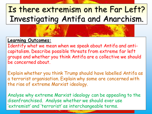 The Far Left, Antifa and Extremism | Teaching Resources