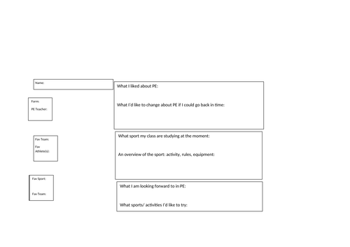 KS3 CORE PE Theory Based Lesson | Teaching Resources