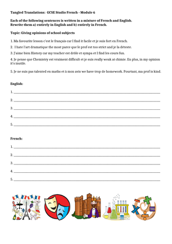Studio GCSE French Module 6 Resources Bundle | Teaching Resources